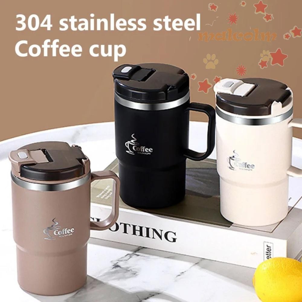 MALCOLM Insulated Coffee Mug, 550ml Tea Strainer Tea Coffee Cup ...