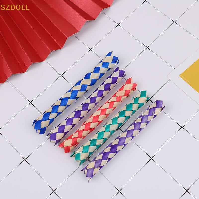 [cxSZDOLL] 5PCS Creativity DIY Finger Traps Classic Natural Chinese ...