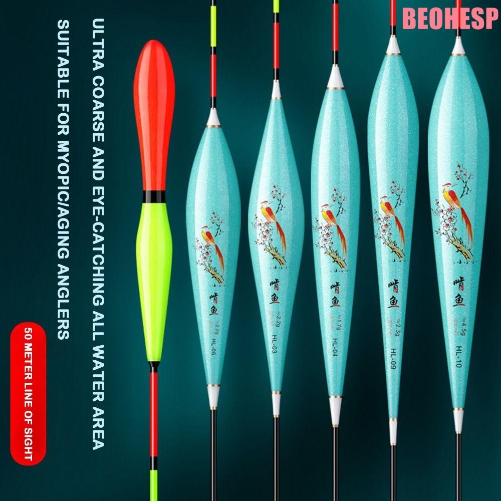 BEOHESP Fishing Lure Float, Triangle Tail Sensitive Floats Bobbers, Hot ...