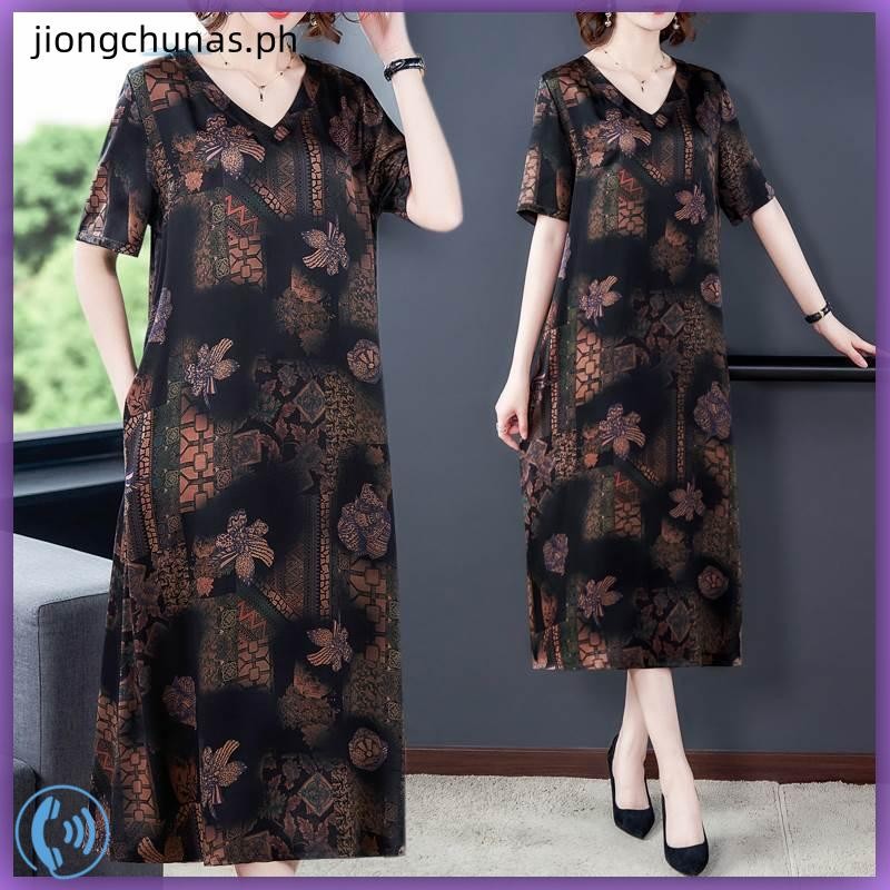COD long daster duster pambahay plus size for women batik chalis daster ...