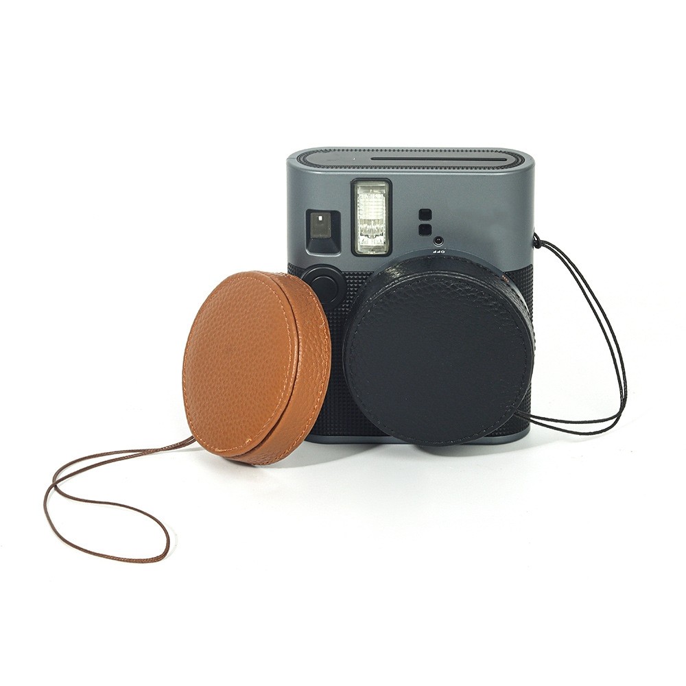 Leather Lens Cap with Anti-Loss Cord for Intax Mini 41 Camera，Anti ...