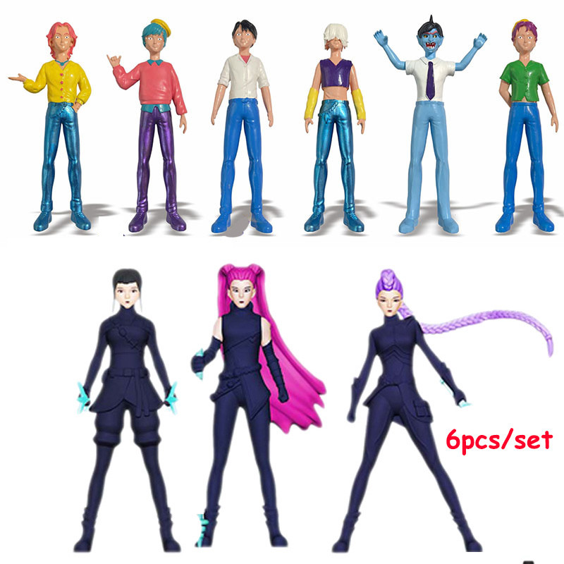 10pcs Saja Boys Set Toys Kpop Demon Hunters Zoey Mira Rumi Jinu Baby ...