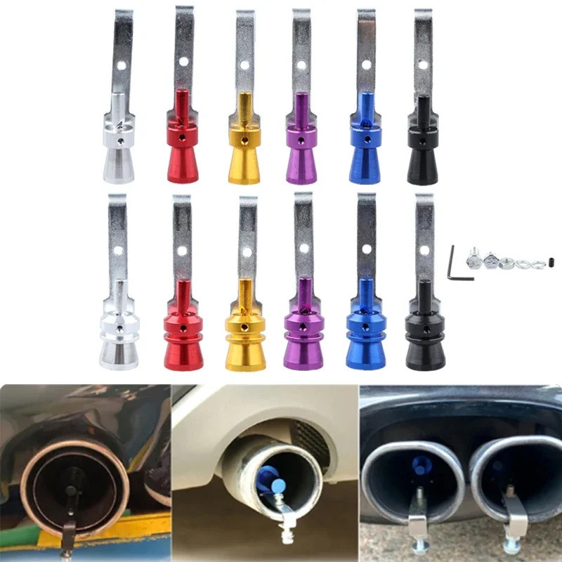 Universal Car Size S/M Turbo Sound Whistle Muffler Exhaust Pipe Auto ...