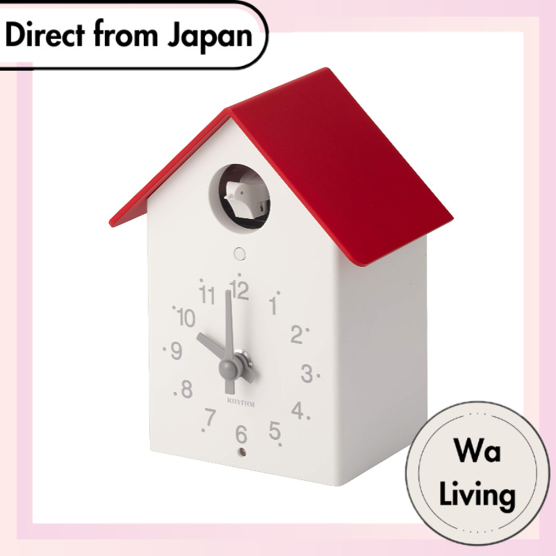 RHYTHM Cuckoo Clock R797 Red 18.5x14.6x10.7cm RHYTHM PLUS 4RH797SR01 ...