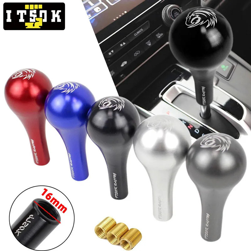【ITSOK】 Stainless Steel Gear Shift Knob 10cm JDM Tuning Sports Drift ...