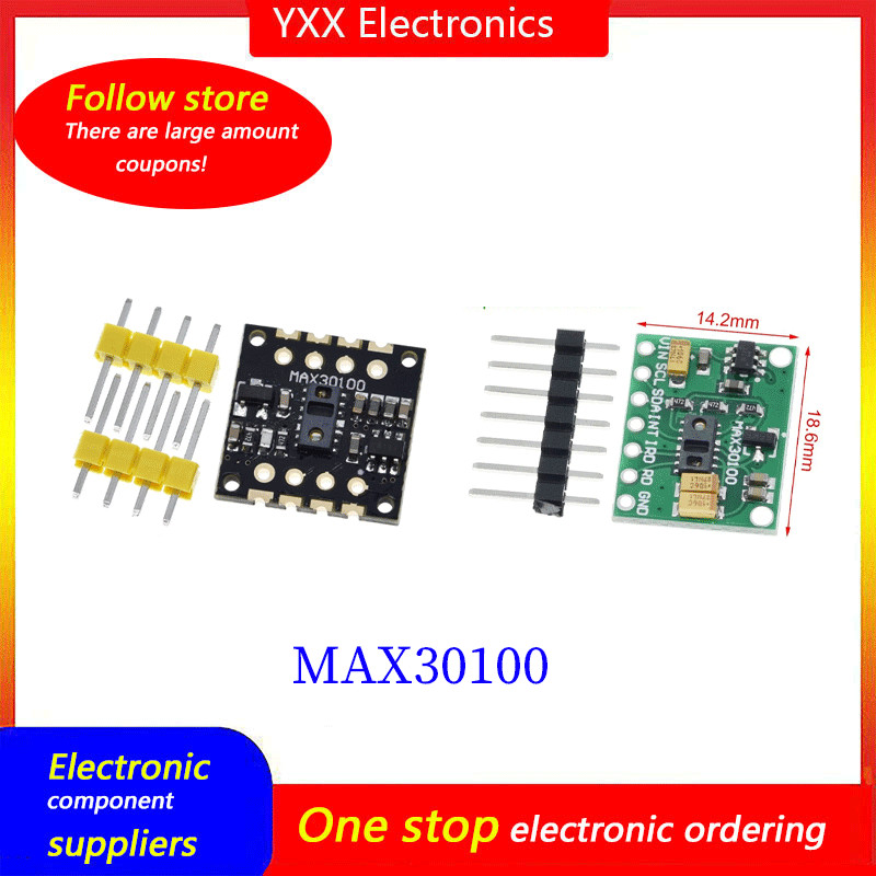 MAX30100 heart rate meter blood oxygen concentration sensor module ...