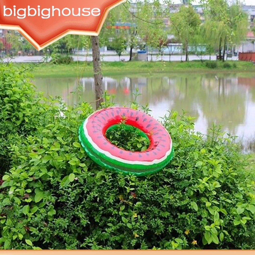 【Biho】1/2 Summer Swimming Swimming Pool Watermelon Print Inflatable PVC ...