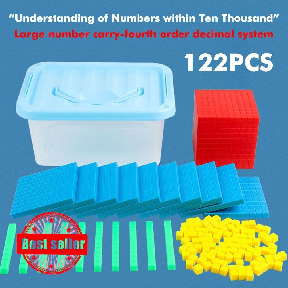 Base Ten Blocks Set Onhand !!! Math Manipulative Carry Base Ten Math ...