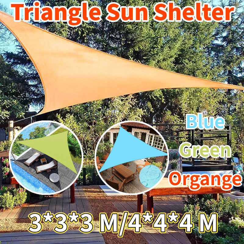 420D Triangle Sun Shelter Waterproof Sun Shade Sail UV Blocker Outdoor ...