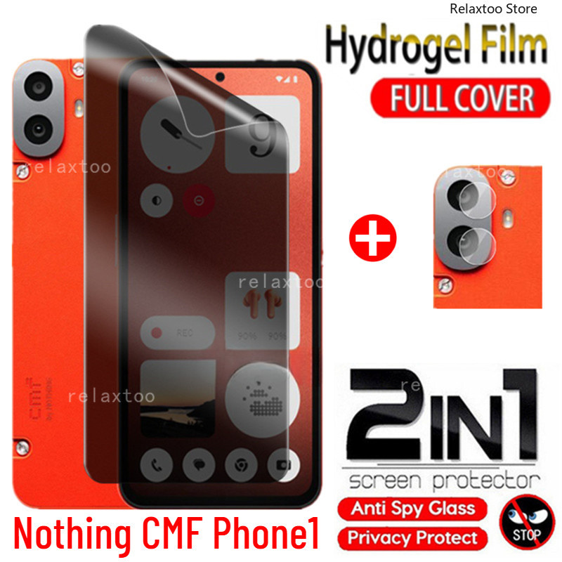2in1 Full Cover Screen Privacy Soft Hydrogel Film For Nothing CMF Phone ...
