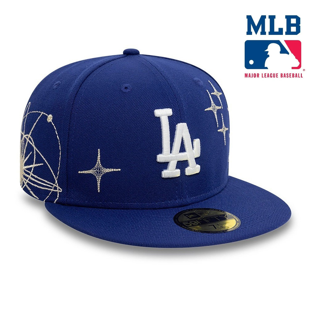 2024 New Era Men's and Women's Flat-brimmed MLB Blue Cap Starlight ...