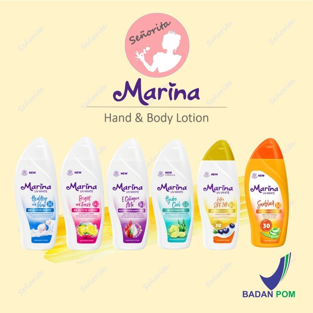 Marina Hand & Body Lotion UV White | Shopee Philippines