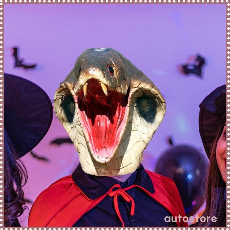 [ Snake Head Scary Fantasy Headdress, Animal Headgear, Props, Snake ...
