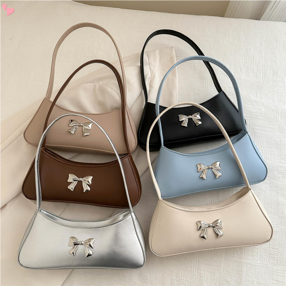 Bow Purse Shoulder Bag Small Coquette Aesthetic Bags Retro Y2k Faux ...