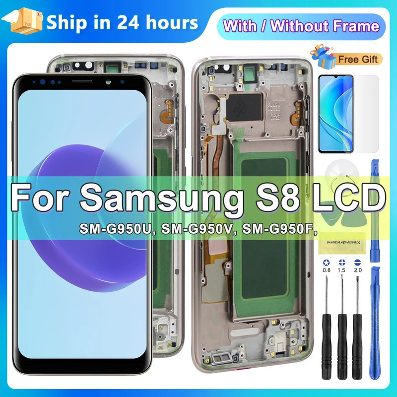 OLED Screen for Samsung Galaxy S8 G950 G950F SM-G950FD Lcd Display ...