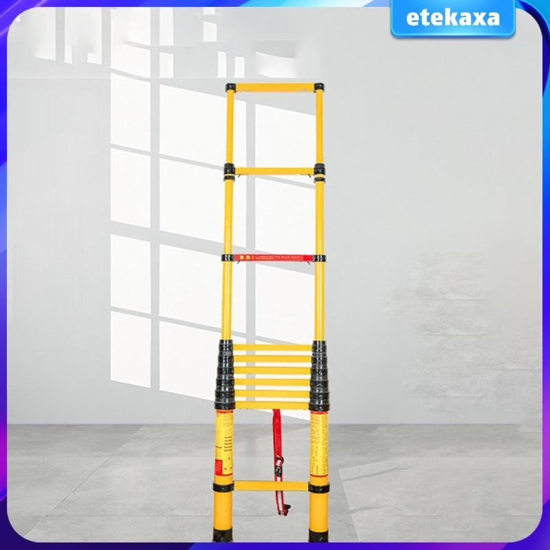 [Etekaxa] Telescopic Ladder Fiberglass Articulated Ladder Portable ...