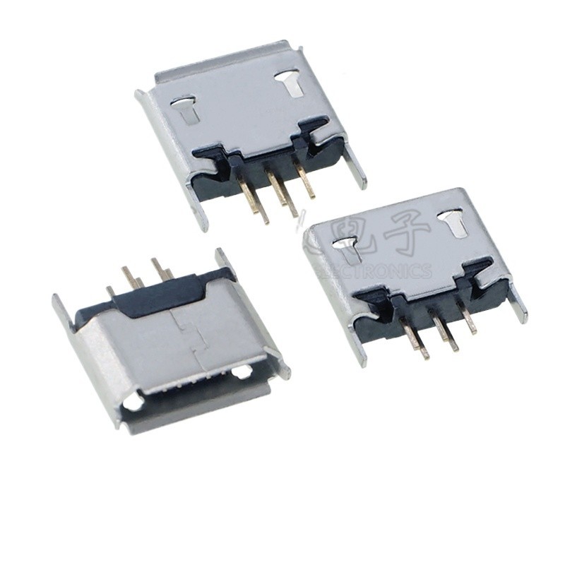 Vertical micro 5p Female Socket 180 Degree Mike 5p Female Socket In ...