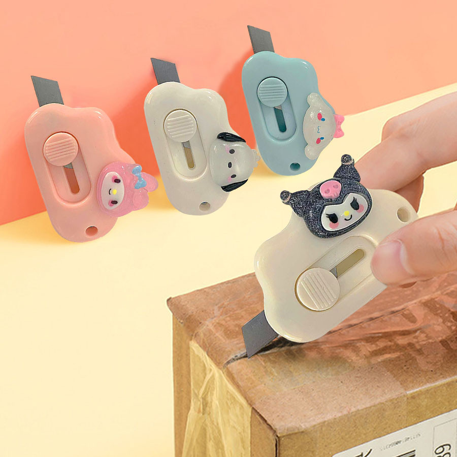 Utility Knifes Cartoon Kuromi Purin Paper Cutters Anime Cutting Paper ...