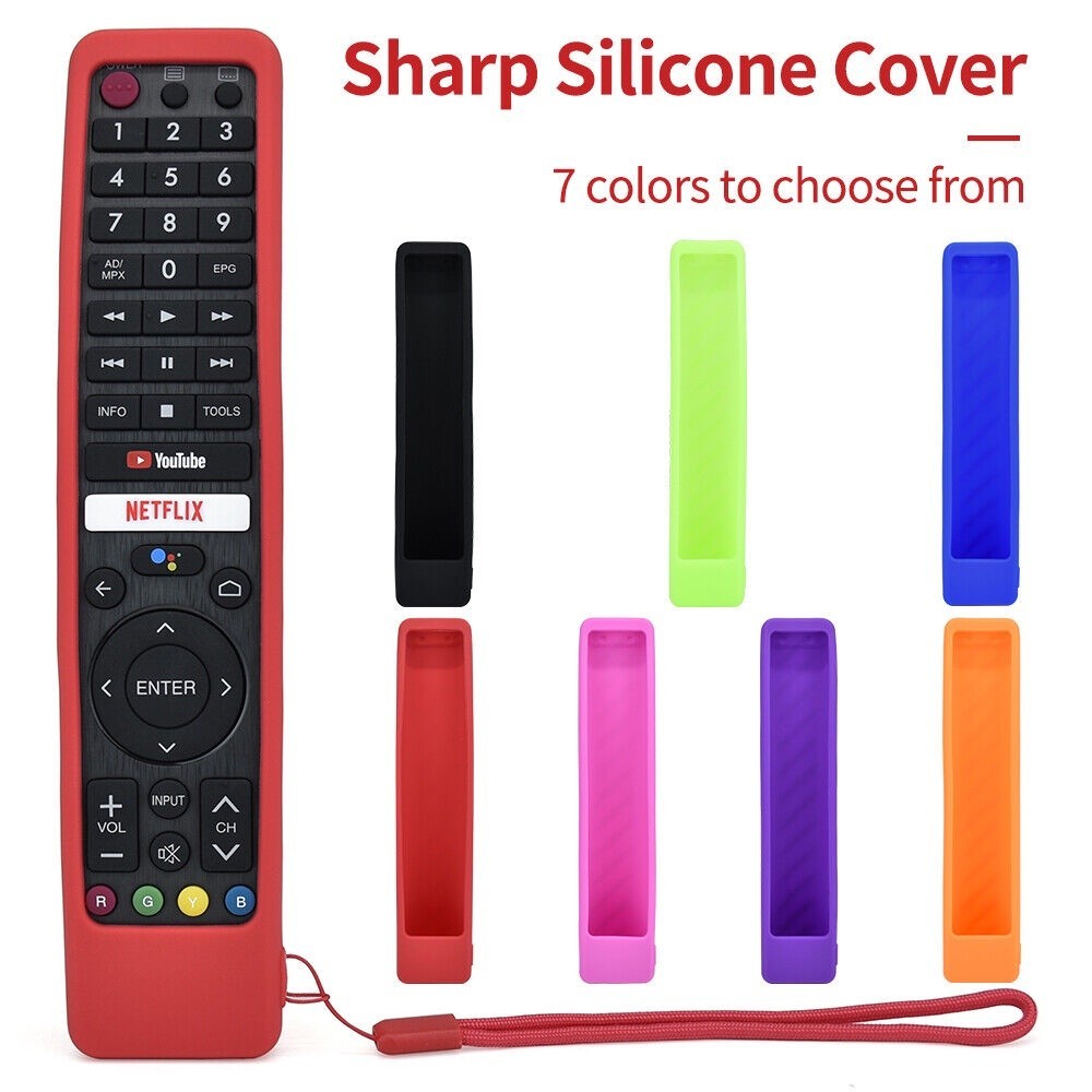 Silicone Remote Control Case Cover For Sharp TV GB345 GB346WJSA ...