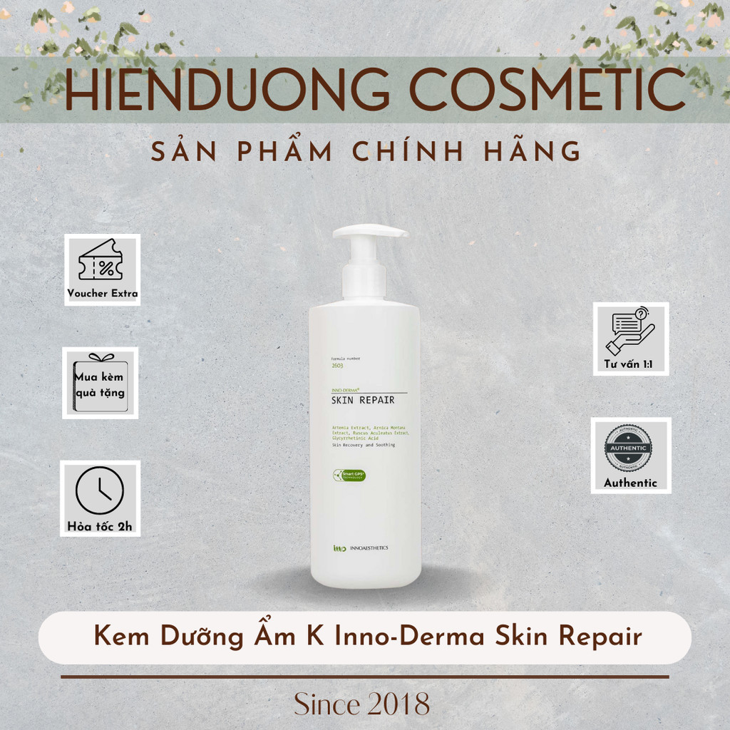 K Inno-Derma Skin Repair Fullsize Moisturizer 500g [Sample 100g ...