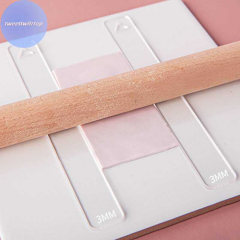 TRTOP Pottery Teaching Rolling Mud Stick Guide Rolling Pin Guides ...