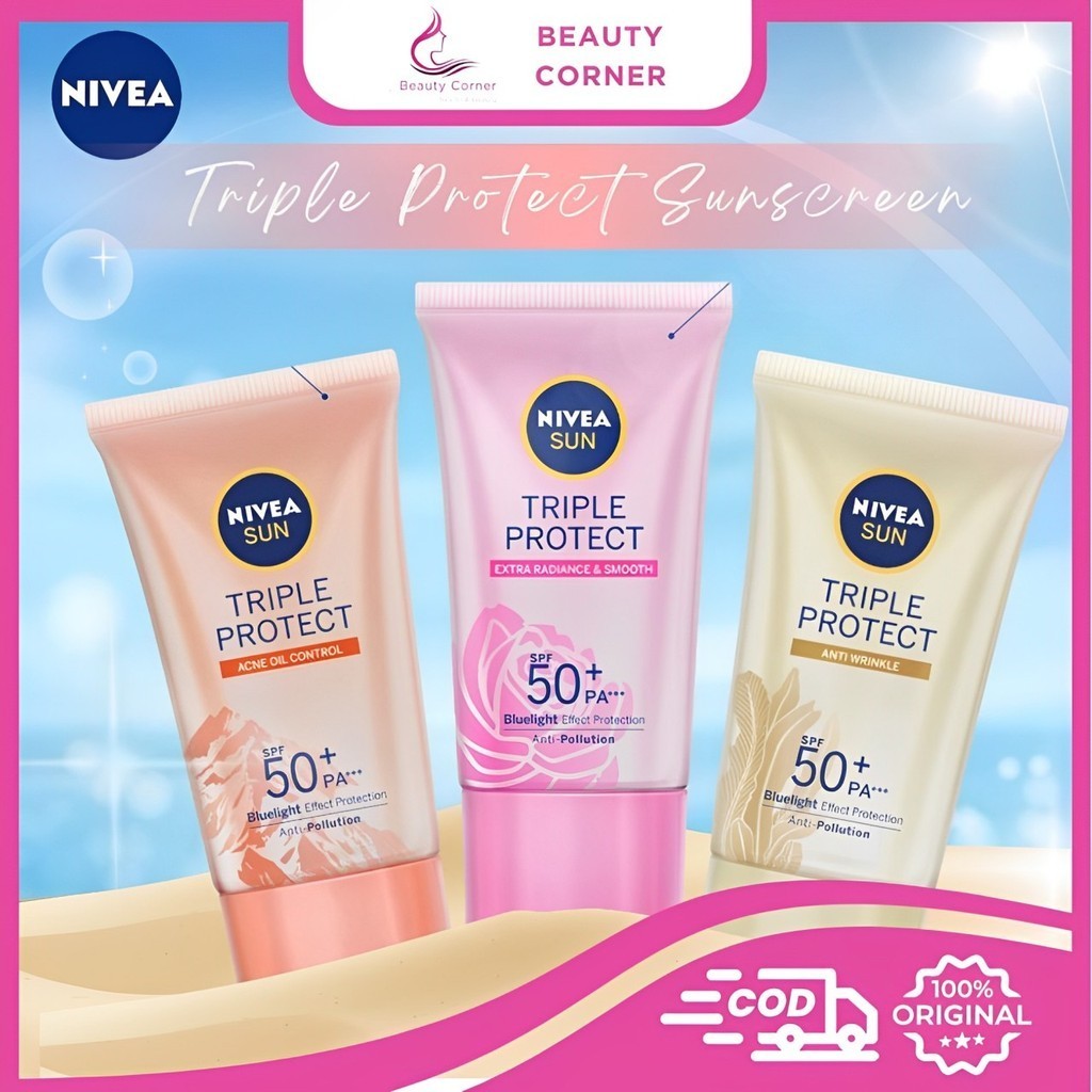 Nivea Sun Triple Protect Advanced Daily Sunscreen SPF 50+ PA ...