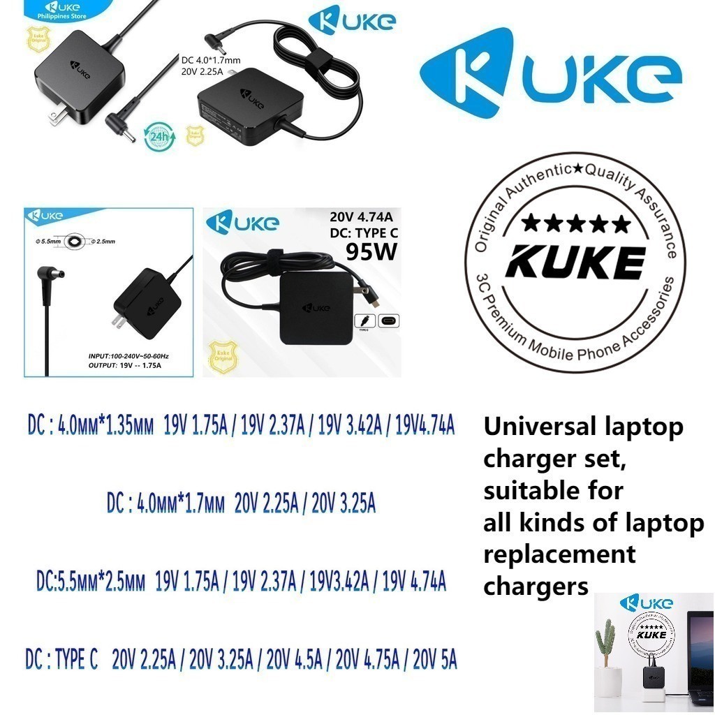 KUKE 19V 20V Square charger For Laptop Charger Universal Laptop Charger ...