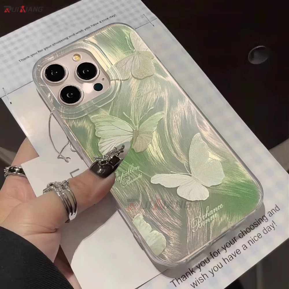 Luxury Feather Laser IMD Phone Case for VIVO Y28 Y03 Y18 Y16 Y02 Y02S ...