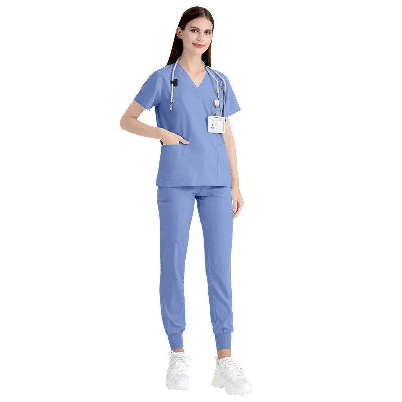 New Operating Room Short Sleeve Hand Washing Suit Women's Jacket Work ...