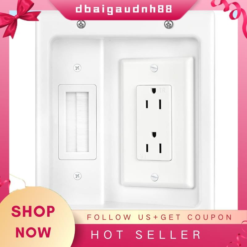 【NEW STOCK】Recessed Outlet Box in Wall Cable Management Kit 15A 125V ...