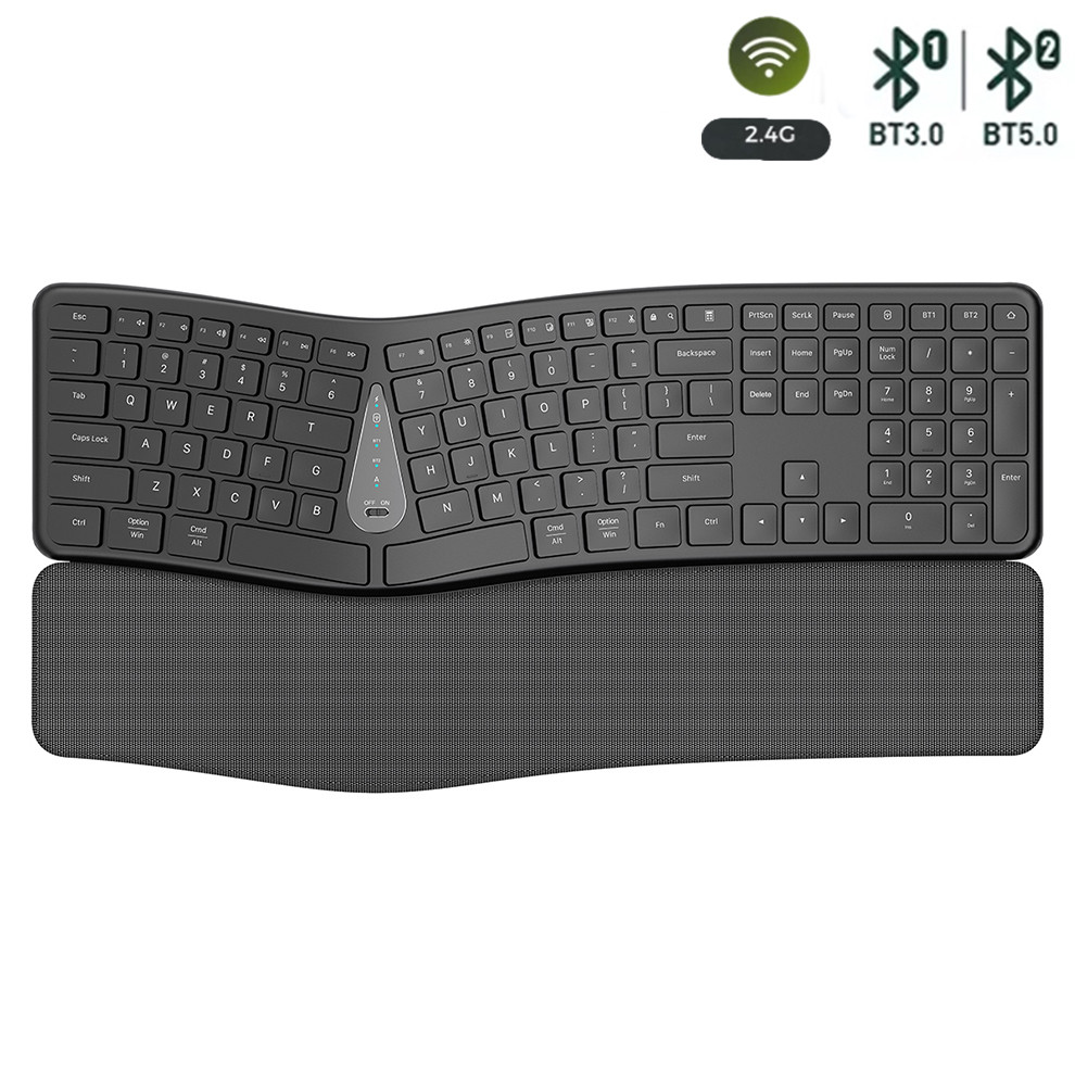 Black Myth Wukong Ergonomic 2.4G Wireless Keyboard Comfortable Natural ...