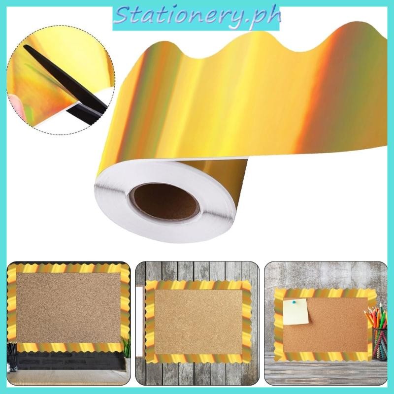 Stat Gold Border Sticker Fan Shaped Bulletin Board Border Birthday ...