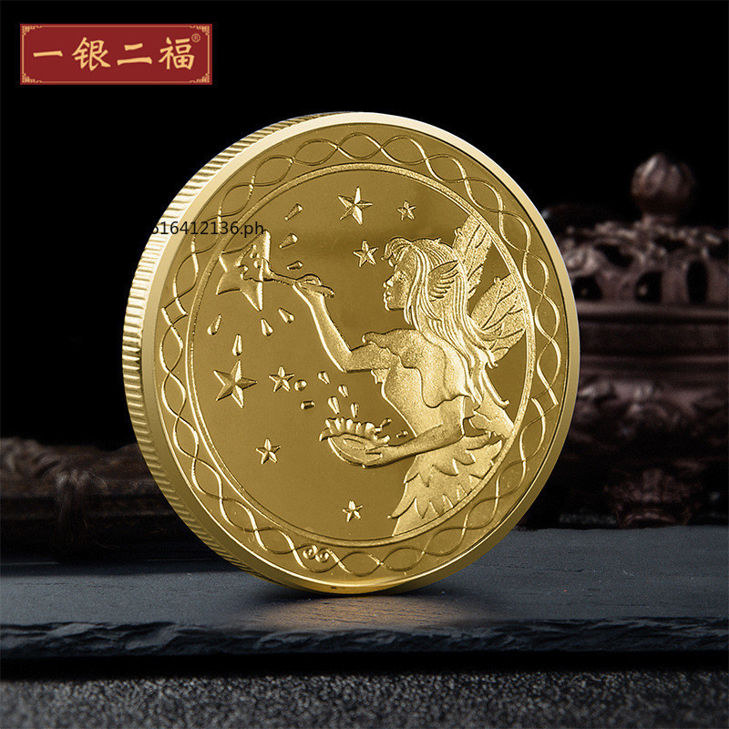 Gold Coin Tooth Fairy Foreign Children Tooth Change Gift Commemorative ...