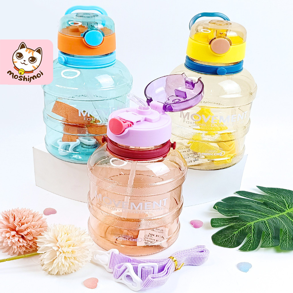 Gallon Shape Drinking Bottle+1.250mL Long Channel Rope | Shopee Philippines