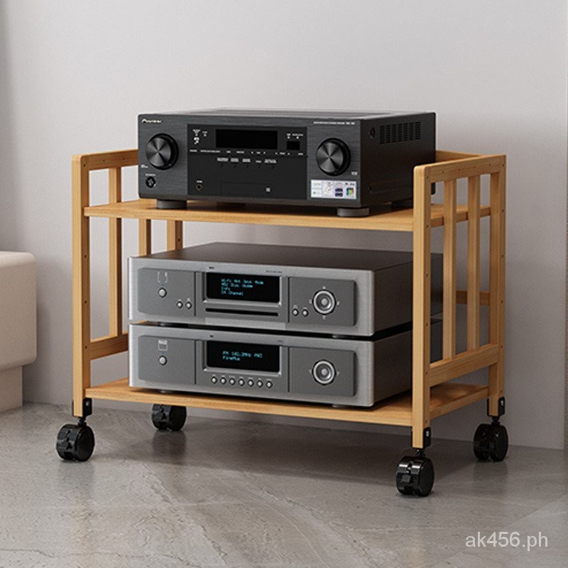 Amplifier Rack Multi-Layer Solid Wood Audio Holder Tube Amplifier ...
