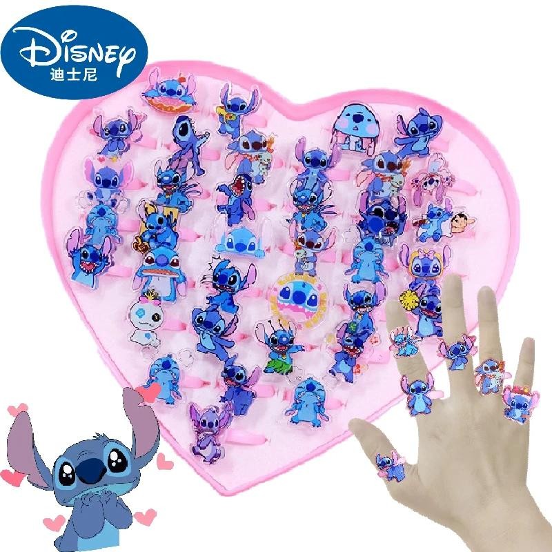10/20pcs Disney Anime Stitch Ring Kawaii Lilo Stitch Children Acrylic ...