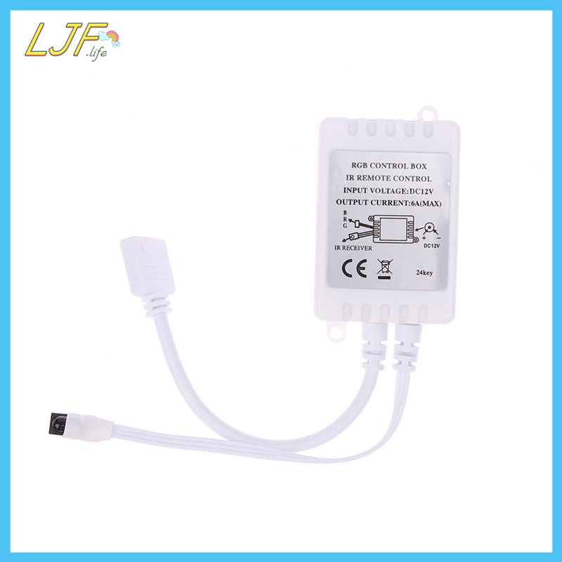 LJF Led Controller 24 Keys LED IR RGB Controller Box 1 To 2 Controller ...