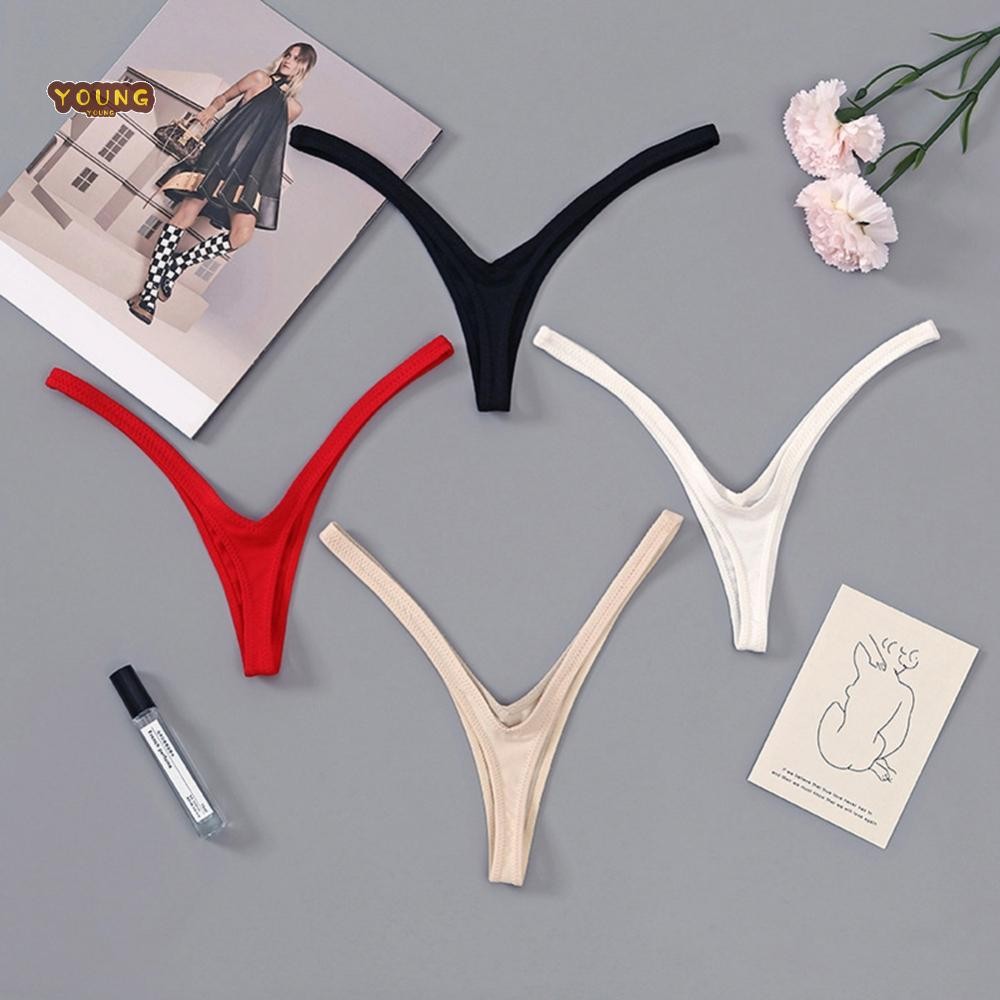 Women New style Deep v Thong Breathable Sexy low waist Thin straps ...