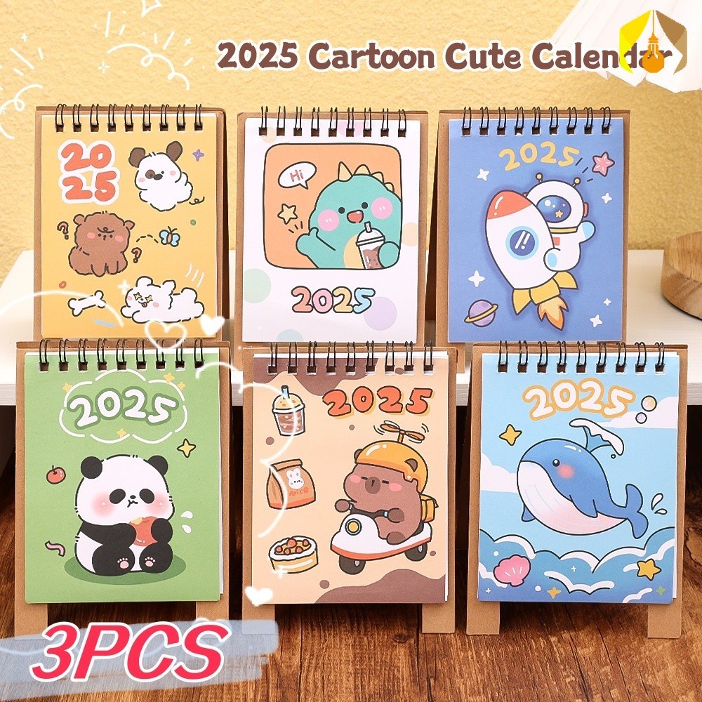 1/3Pcs Creative Mini Portable Calendar School Manage Time Schedule ...
