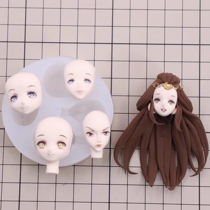 Ultra-Light Clay Face Shape Molded Silicone Face Model Ultra-Light Clay ...