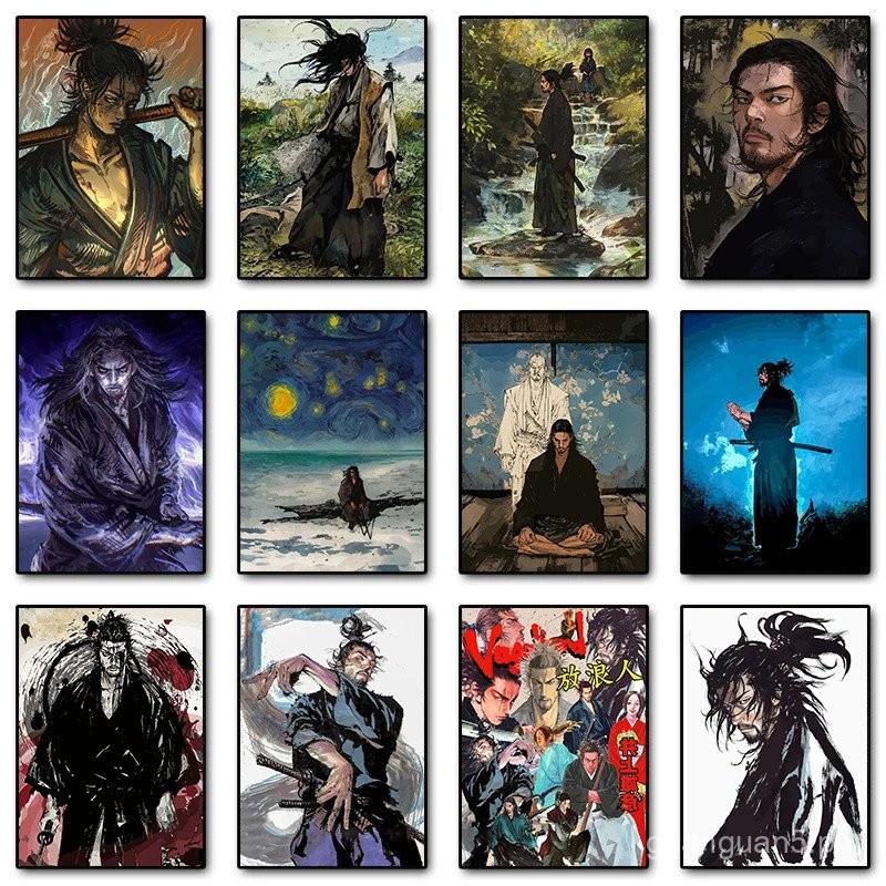 Japanese Samurai Vagabond Miyamoto Musashi Inoue Takehiko Character ...