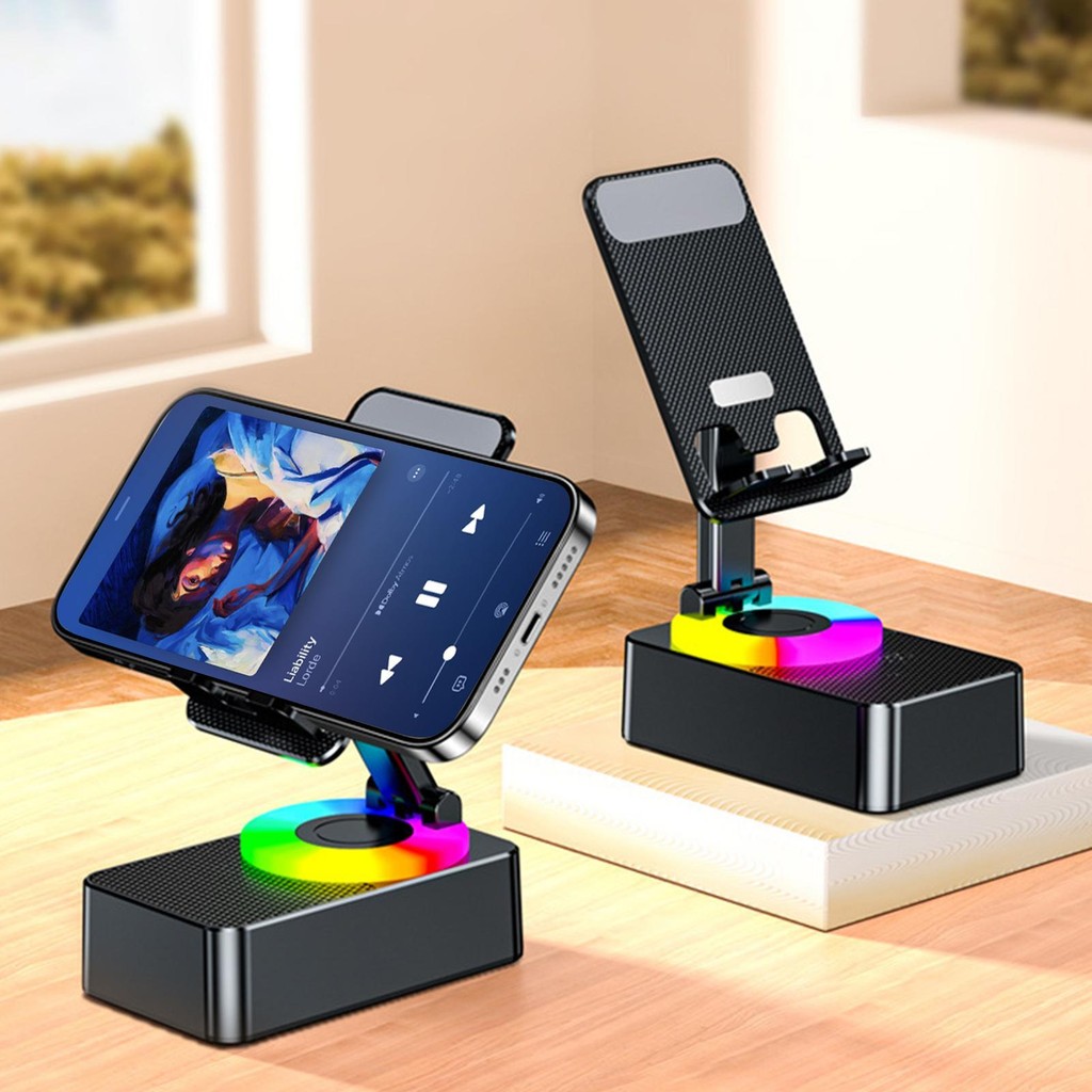BlueTooth Speaker With Phone Stand 5 In 1 Mobile Phone Holder 360 ...