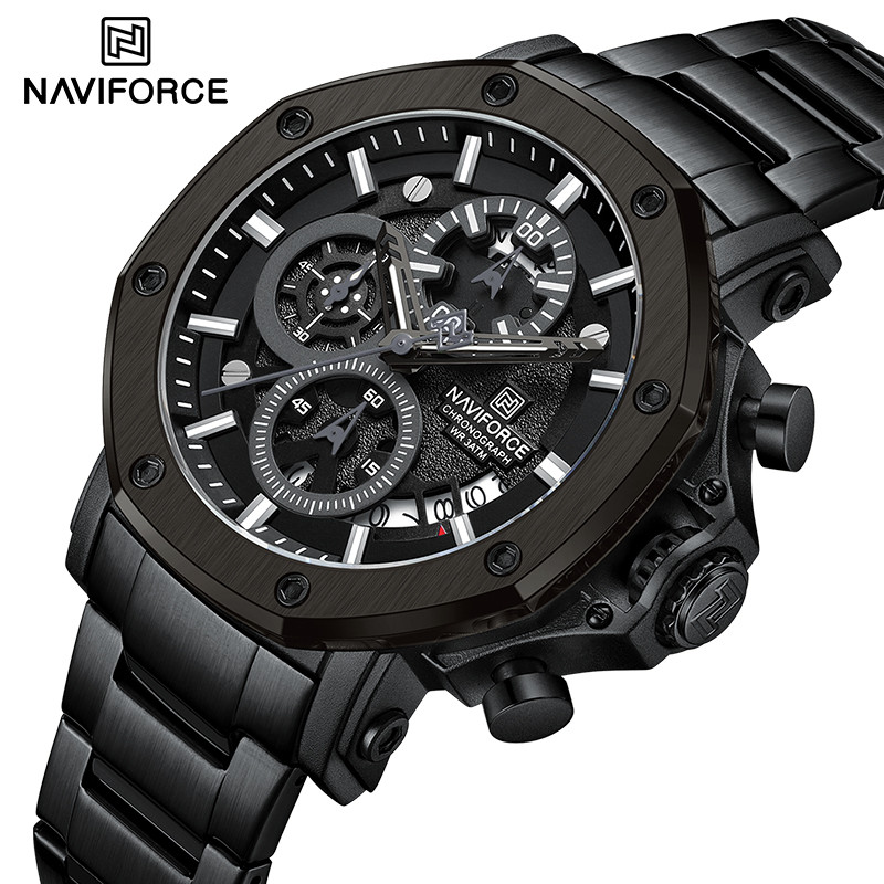 NAVIFORCE NF8065 Man Creative Fashion Quartz Chronograph Wristwatch ...
