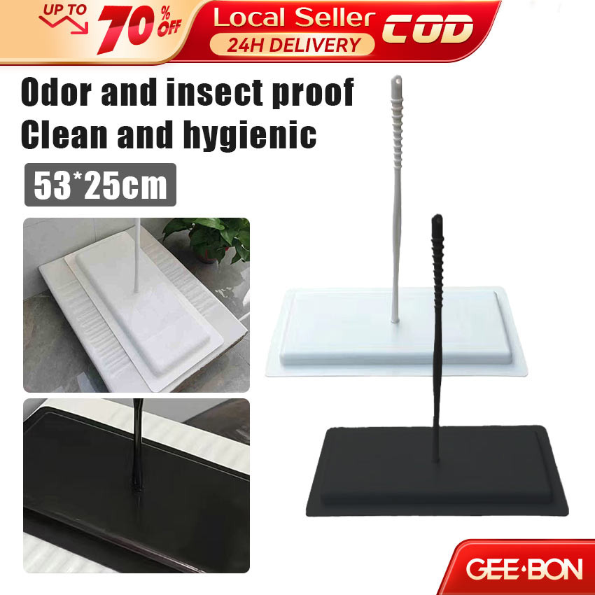 GEEBON Toilet Squat Cover Squatting Pan Lid Prevent Odor Universal ...