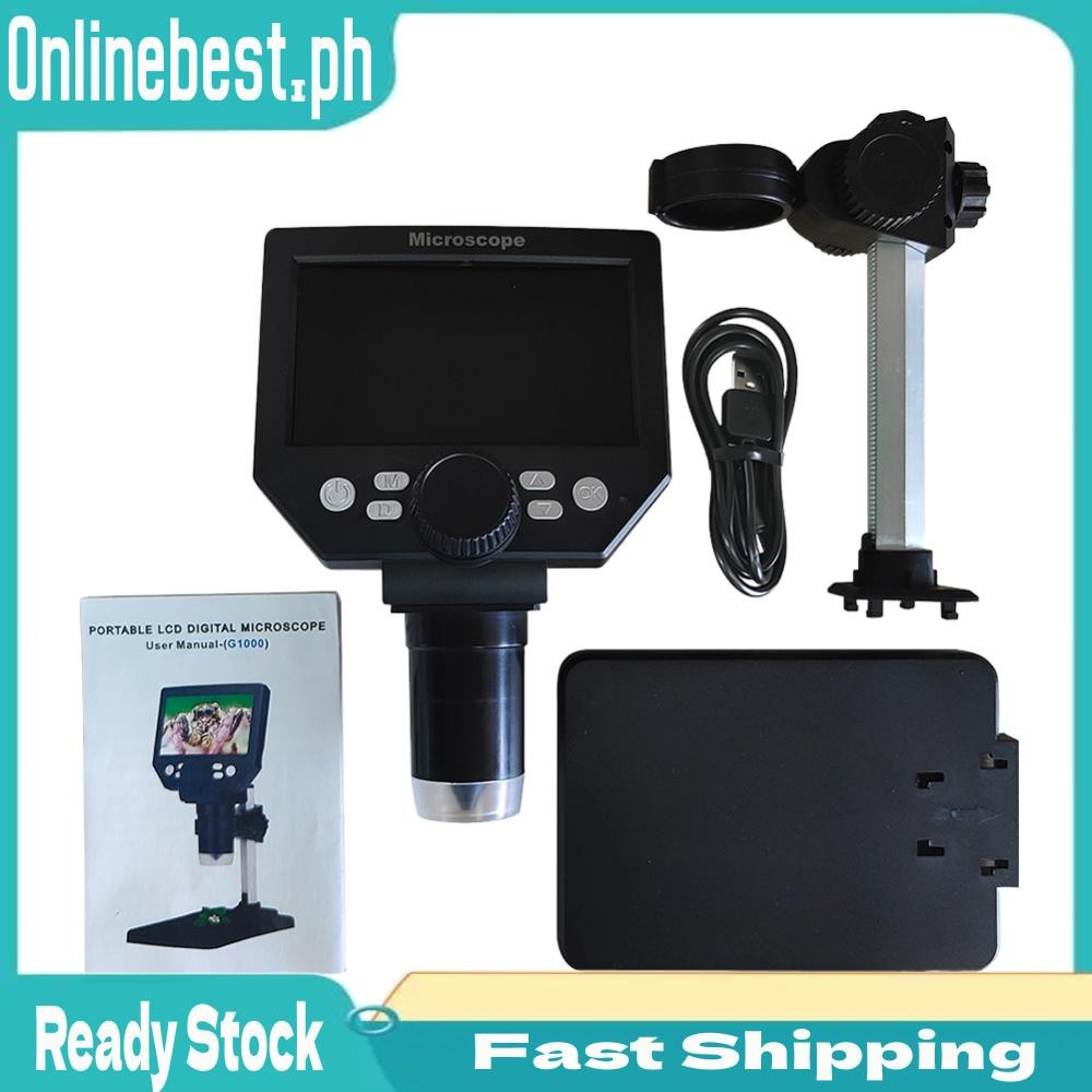 1000X Digital Microscope HD Digital Magnifier 4.3inch LCD for ...