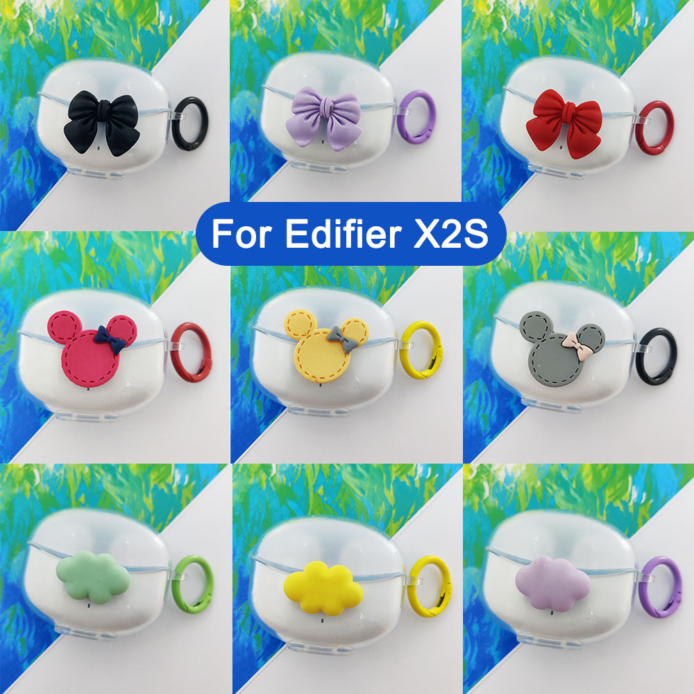 For Edifier X2S Casing Protective Transparent Solid Color Case for ...