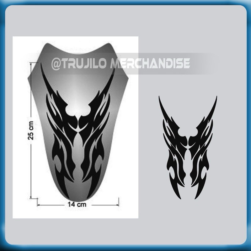 Front Fender Tribal Sticker for Motorcycle Stickers Waterproof Decal ...