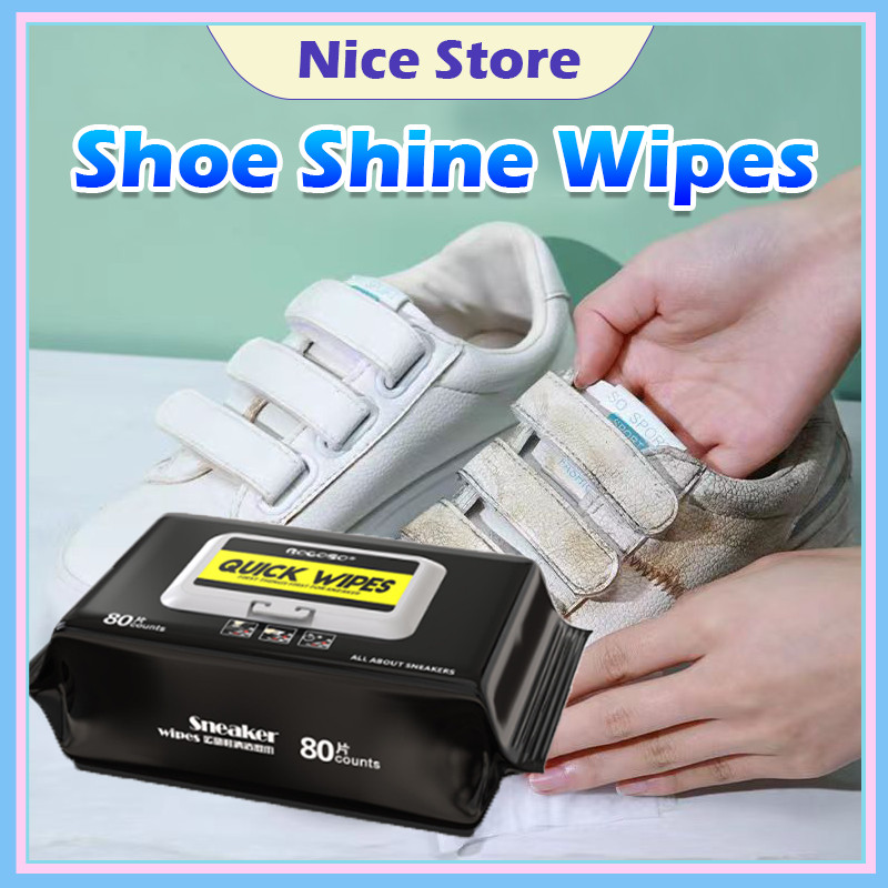 NICE White Shoes Cleaning Wipes Sneakers Shoes Cleaning Care Product ...