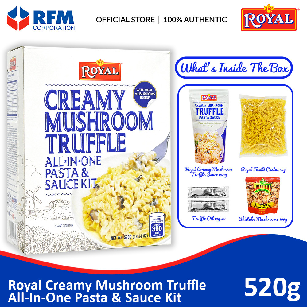 Royal Creamy Mushroom Truffle Pasta 520g (All-in-One Pasta Sauce Kit) | Shopee Philippines