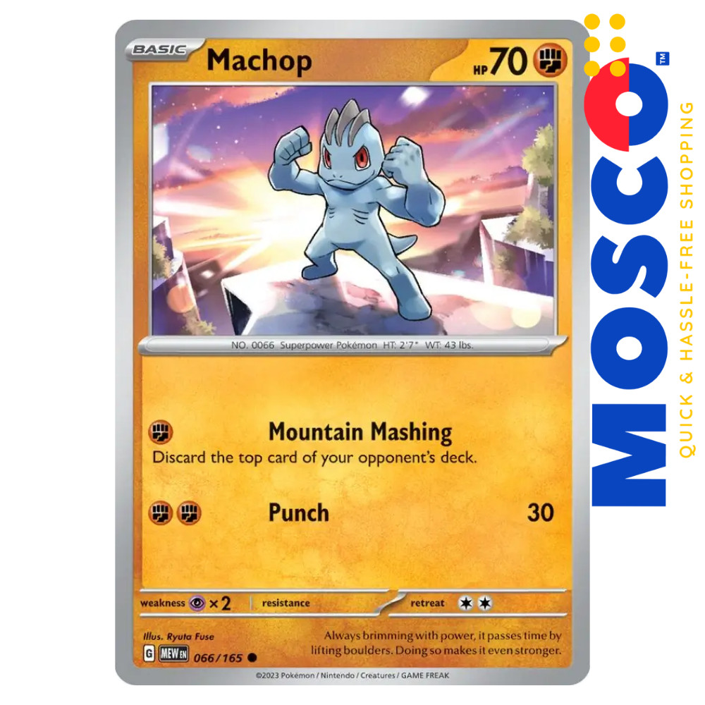 Machop - 066/165 Common Pokemon 151 | Pokemon TCG | Shopee Philippines